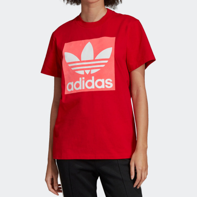 Adidas/阿迪达斯正品三叶草夏季新款女子运动透气短袖T恤衫ED7465