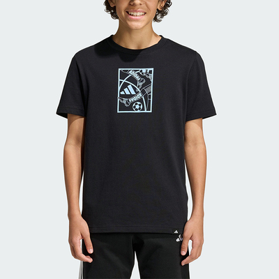 Adidas/阿迪达斯正品FOTBALT-SHIRTJUNIOR短袖经典运动T恤KA0544
