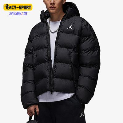 Nike/耐克正品JORDAN男士休闲保暖连帽宽松运动棉服HV0533-010