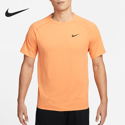 耐克男士圆领套头透气印花短袖