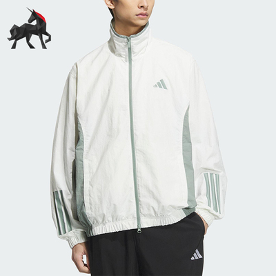 Adidas/阿迪达斯正品春季新款男士经典梭织立领夹克外套KC3922