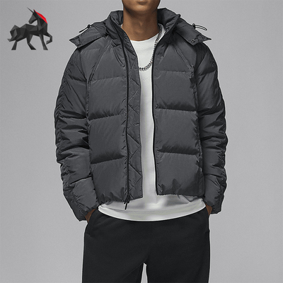 耐克男士保暖宽松休闲连帽羽绒服