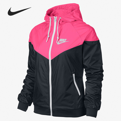 Nike/耐克官方正品WINDRUNNER女子连帽时尚防风夹克545909-019