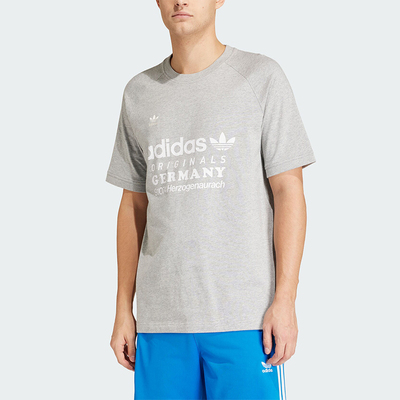 阿迪达斯男士复古短袖T恤