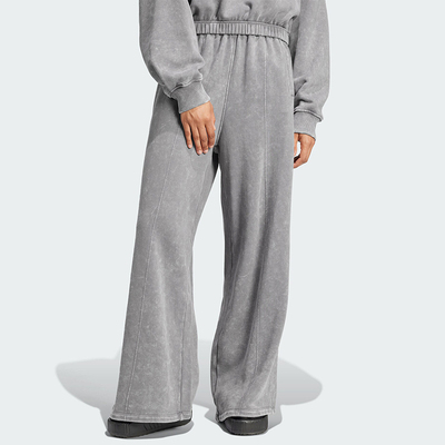 阿迪达斯女士保暖宽松阔腿运动裤