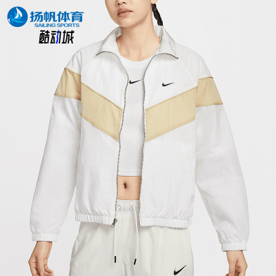 耐克女士宽松防晒梭织外套