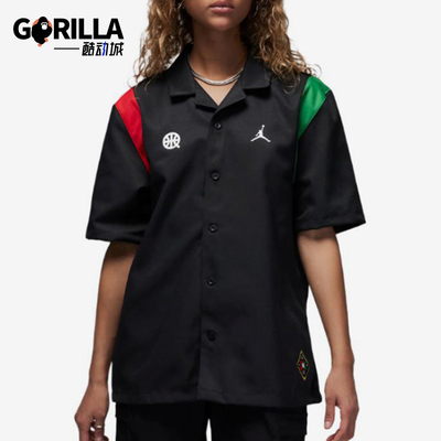 Nike/耐克正品Jordan女士透气印花单排扣短袖T恤FN4224-010