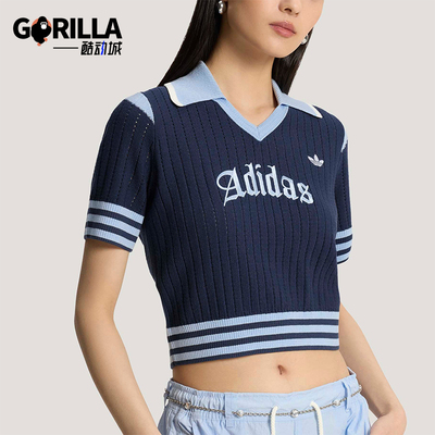 Adidas/阿迪达斯正品三叶草女士运动经典针织短袖POLO衫KT3047