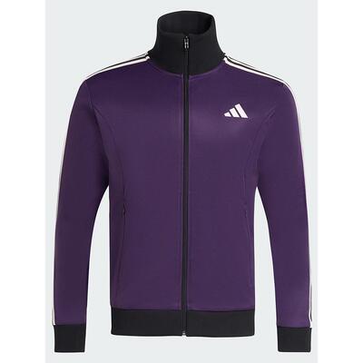 Adidas阿迪达斯立领夹克正品夏季男士跑步三条纹针织夹克Kt0839