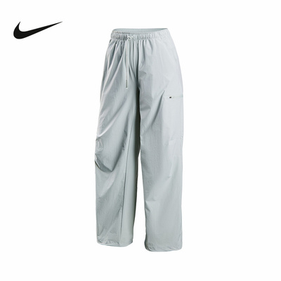 NIKE耐克夏秋季新款女子运动休闲梭织透气时尚宽送长裤HQ8893-034