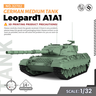 预售SSMODEL SS32702 1/32 军事模型 德国 豹1A1A1 中型坦克