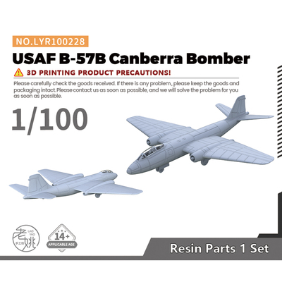LYR100228 1/100 军事模型 美国空军 B-57B 堪培拉 轰炸机