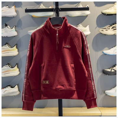 李宁卫衣宽松女套头衫2026春季新款故宫联名宽松运动上衣AWDW110