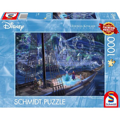 新品 施密特Schmidt德国进口迪士尼拼图 冰雪奇缘 爱与魔法1000片