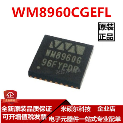 WM8960G WM8960GEFL/RV QFN32立体声编解码 原装正品  可直拍