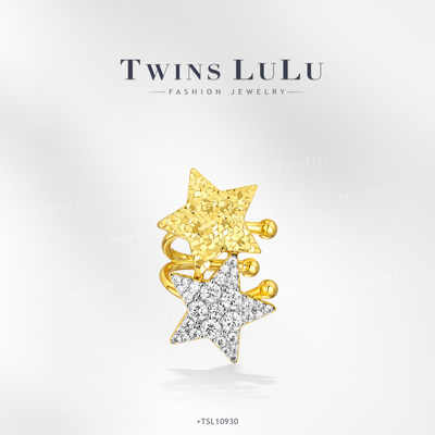 TWINS LULU精致轻奢星星拼色耳骨夹TSL10930
