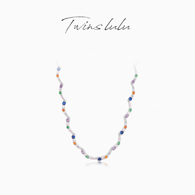 TWINSLULU多巴胺时尚波浪形项链