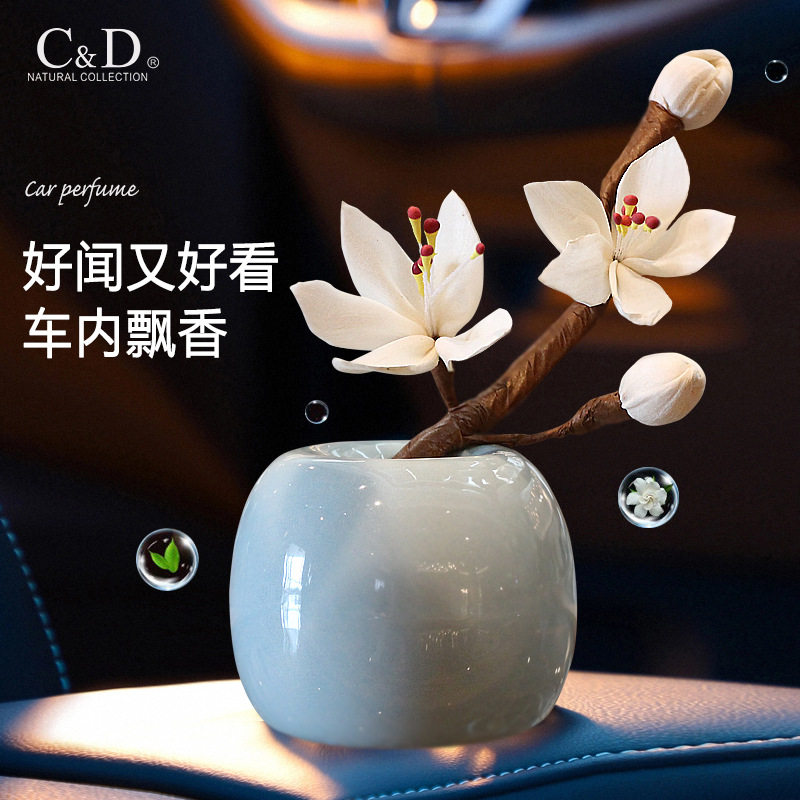 车载香薰瓶汽车香水空瓶散发挥发扩香器分装瓶小瓶子车内香氛高级