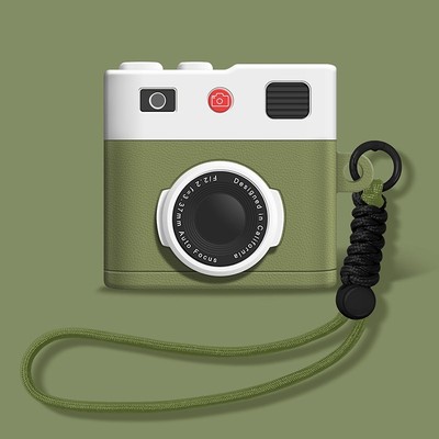 适用airpodspro3代保护套airpods4保护壳airpodpro2耳机壳airpod2pro蓝牙airpord3苹果ipods二代盒绿色照相机