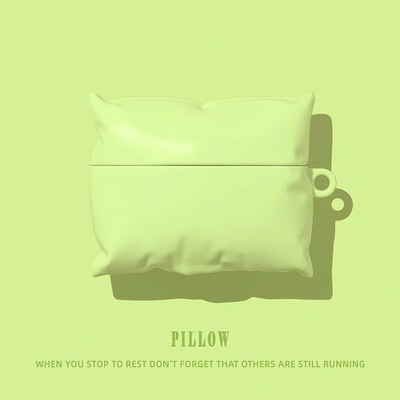 适用苹果airpods4保护壳airpodspro2保护套airpod2pro二代airports4耳机壳air4蓝牙aipods3第三代盒绿色枕头