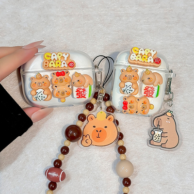 卡皮巴拉适用索尼蓝牙耳机保护套