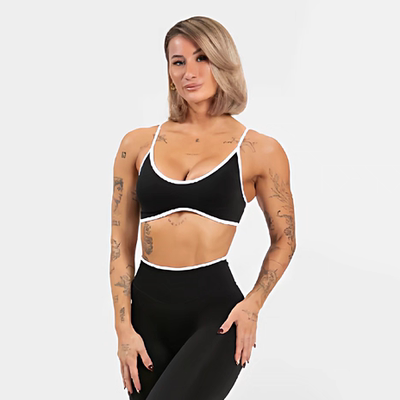 DakaFit Teveo针织标运动内衣无缝健身文胸中上衣瑜伽服弹力背心