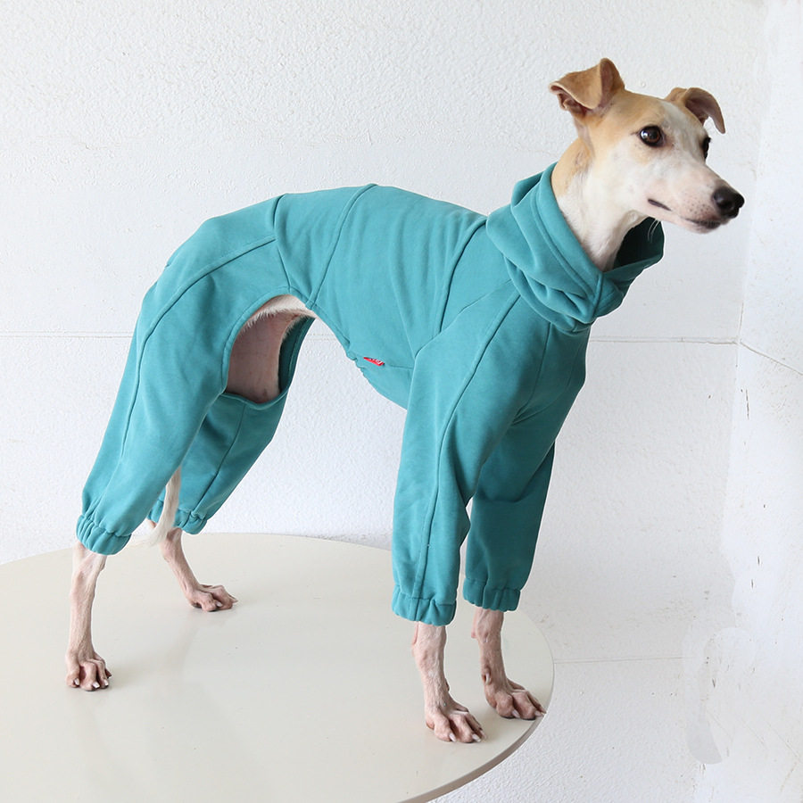 秋冬宠物衣服线条感运动四脚衣意大利小灵缇惠比特瘦长条狗狗服装