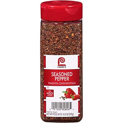 Lawry's Seasoned Pepper, Jumbo Size, No MSG Added, Coarse Gr