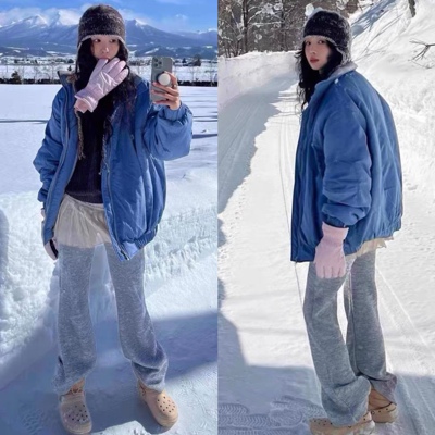 北京现货 nocontent 23秋冬款 休闲宽松保暖户外防水夹克棉服外套