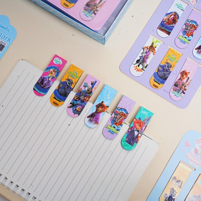 zootopia疯狂动物城2磁力书签朱迪尼克盖瑞卡通书签磁力贴奖励