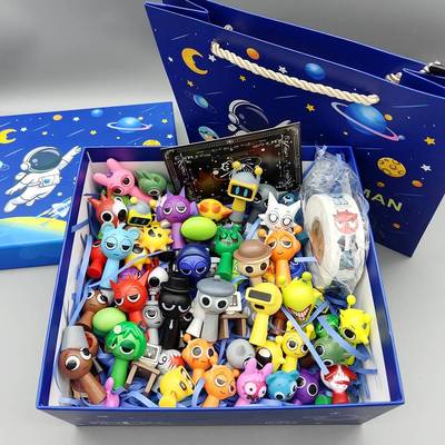 礼盒装节奏盒子72个公仔大全套手办儿童玩具sprunk多阶段模型礼物