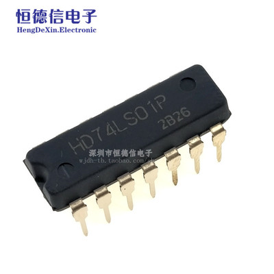 全新原装 直插 HD74LS01P 集电极开路2输入端四与非门 DIP-14