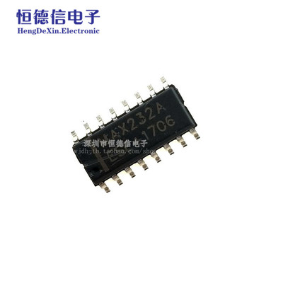 全新 贴片 MAX232AESE 芯片 收发器 RS-232 SOP16封装