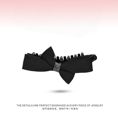 韩系11cm砂糖蝶梦香蕉夹洋气发夹女2025新款高端黑色蝴蝶结发饰