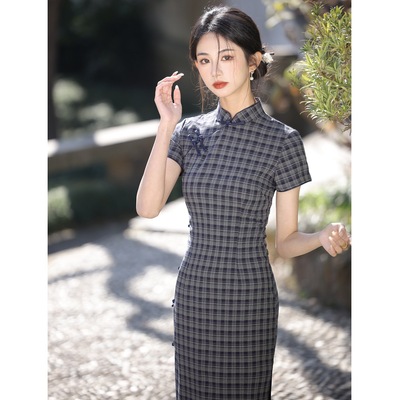 夏季少女新中式旗袍高级感 贝佳斯显瘦民国旗袍改良年轻款连衣裙