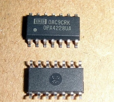 OPA4228UA OPA4228 SOIC-14 放大器IC真正原装直拍！一换即好