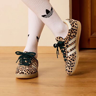 adidas SAMBA OG 经典舒适复古豹纹运动鞋德训鞋T头鞋 KI6674