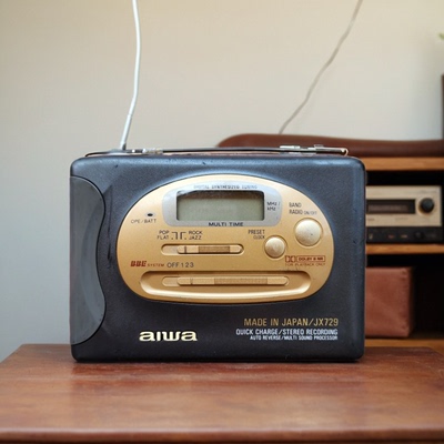 原装爱华磁带机旗舰jx729经典收录放随身听卡带机BBE高清音效老式