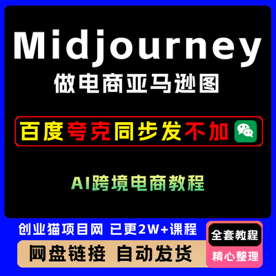 2025年商业落地级别Midjourney学习计划做电商亚马逊图全套教程