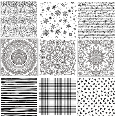 背景复古手账贺卡制作透明印章