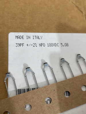 39PF高频银膜电容瓷片