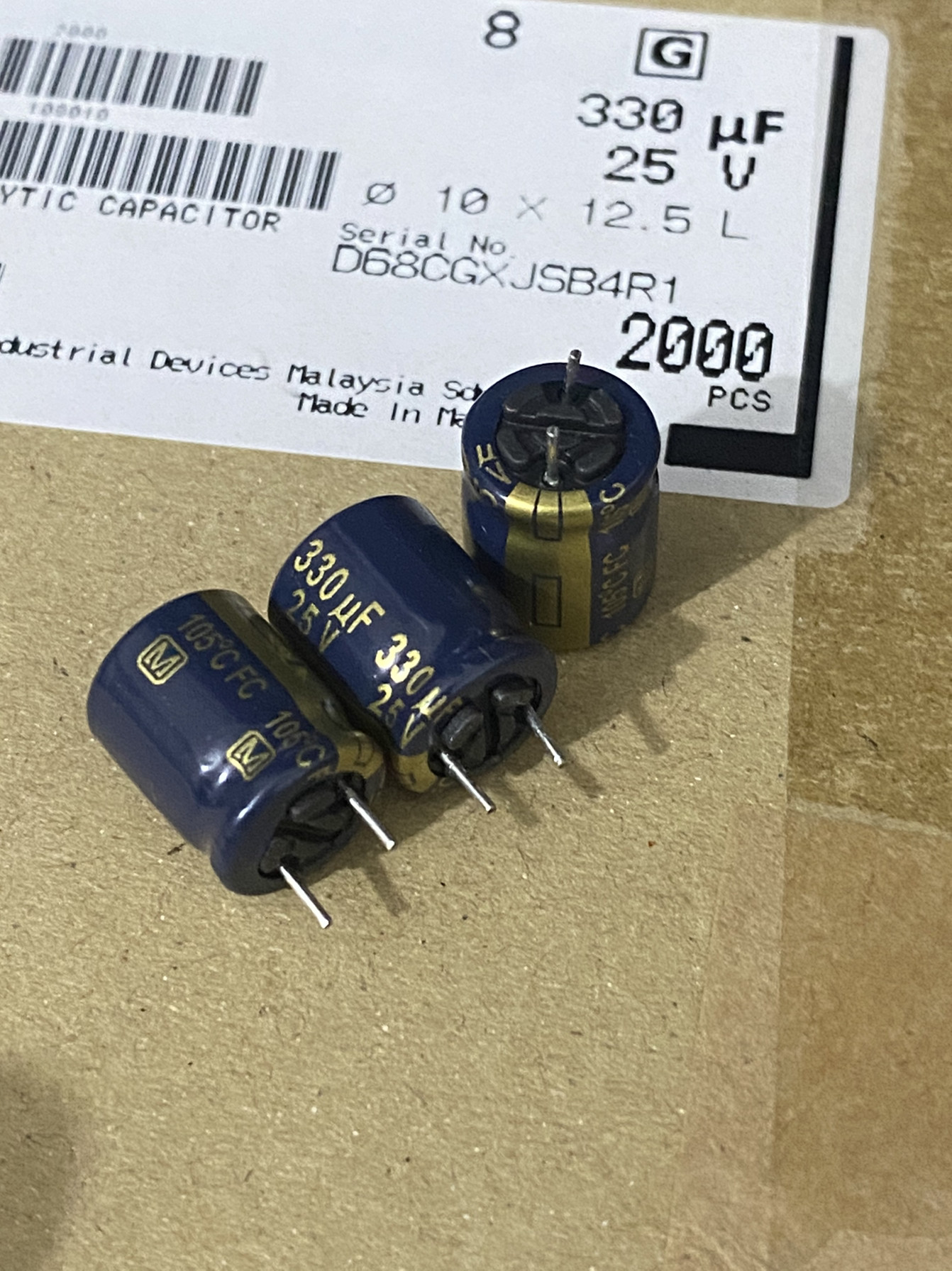 EEUFC1E331 330UF 25V松下FC高频音频电容器 10*12_虎窝淘