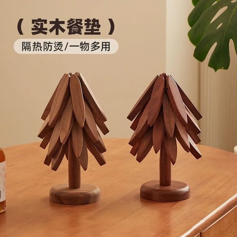 楠竹隔热垫餐垫防烫垫一棵树家用耐高温桌垫锅垫杯垫砂锅垫高级感