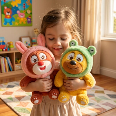 正版熊出没毛绒玩偶公仔超萌熊大熊二男孩可爱宝宝玩具女孩礼物