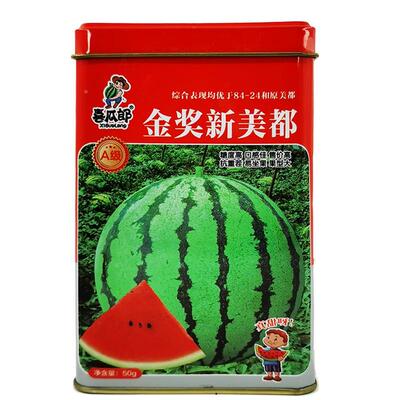 LMC金奖美中都早熟新西瓜品种糖度高耐贮大田用存种子