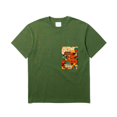 男女雷鬼音乐鬼步舞宽松棉T恤