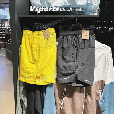 正品耐克短裤男子2025夏季跑步运动速干五分裤DM4742-084-718-010