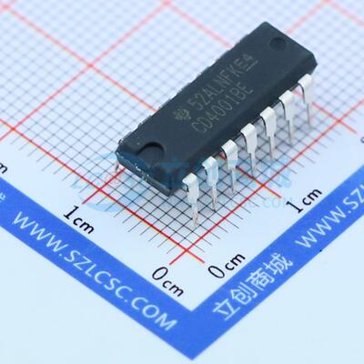 CD4001BE DIP-14 逻辑门TI (德州仪器) 全新原装 BOM配单