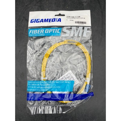 LOT DE 11 GIGAMEDIA GGMD3MLCLC2M FIBRE OPTIQUE PATCH CORD