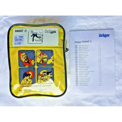 DRAGER PARAT C Fire/SMOKE HOOD 0158 EN:403 :2004(M) 12.2024